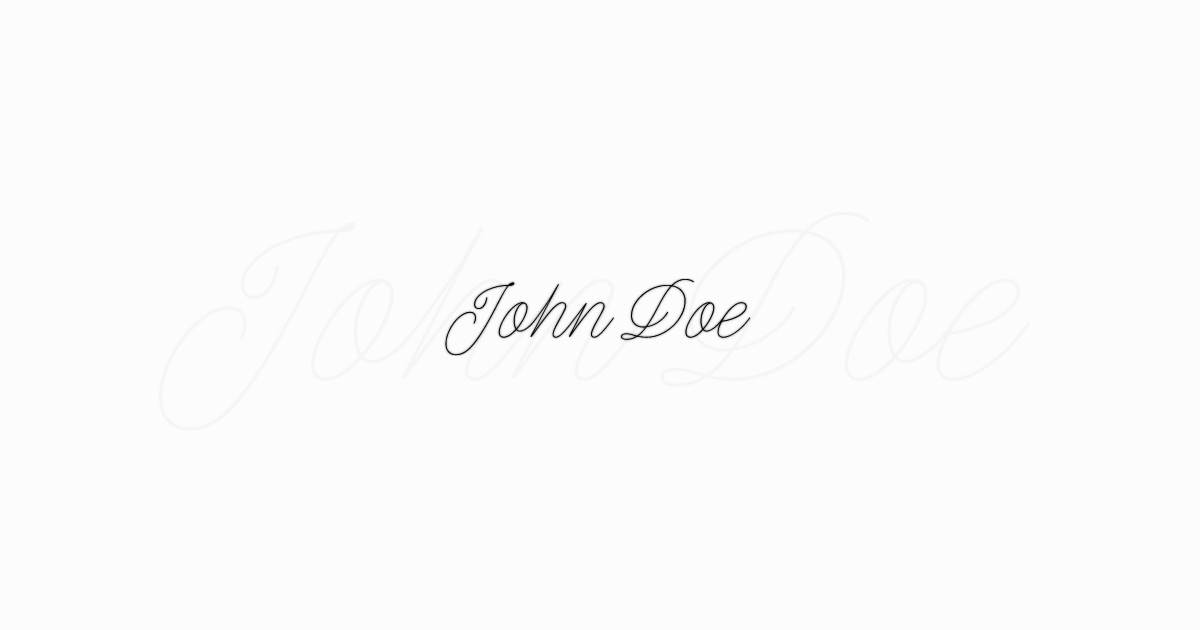 John Doe - Homepage